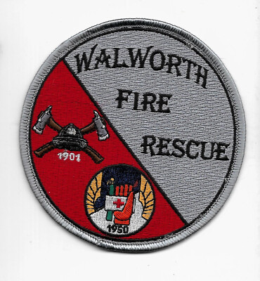 Fire Rescue TEAM Patch WISCONSIN Walworth 10 cm Abzeichen USA Feuerwehr ...