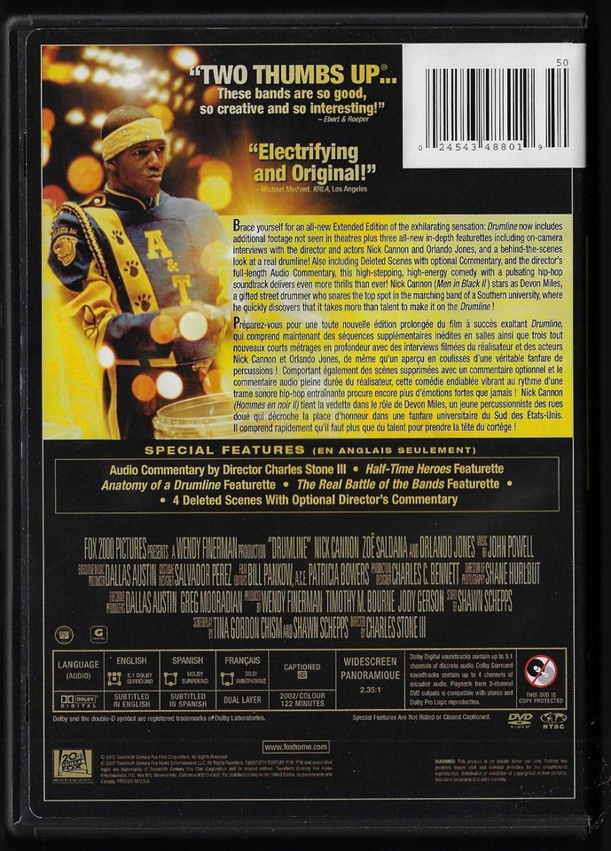Drumline(Pre-owned DVD,Special Edition)With Nick Cannon 24543488019| eBay