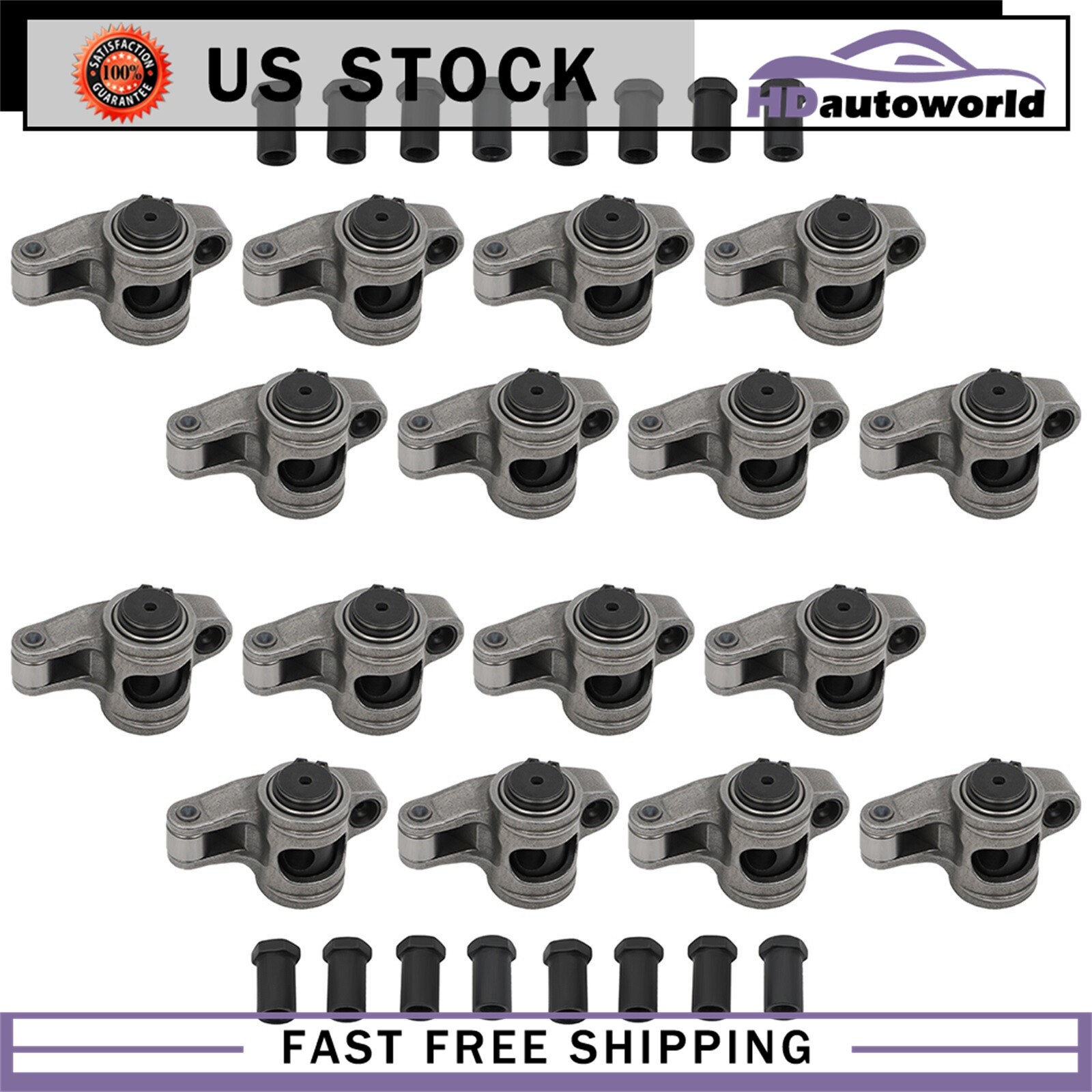 STAINLESS STEEL ROLLER ROCKER ARM FOR SBC 350 SMALL BLOCK CHEVY 1.5 ...