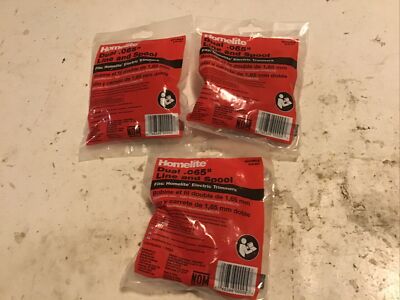 (3 Pack) Homelite Dual .065" Line and Spool, Electric Trimmers | eBay