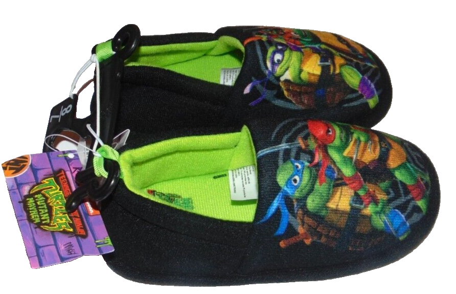 ~NWT Toddler Boys TEENAGE MUTANT NINJA TURTLES Slippers! Size 7-8 Cute ...