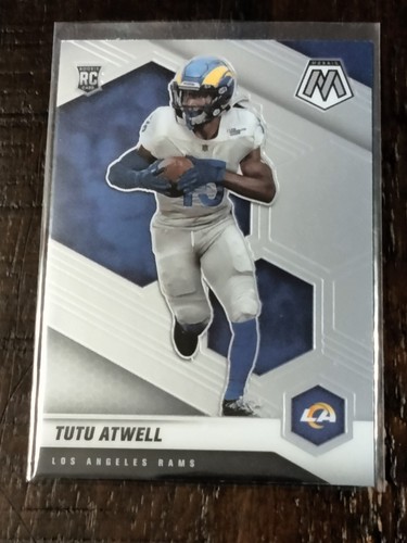 TUTU ATWELL 2021 Panini MOSAIC CHROME BASE ROOKIE CARD #320 Los Angeles ...