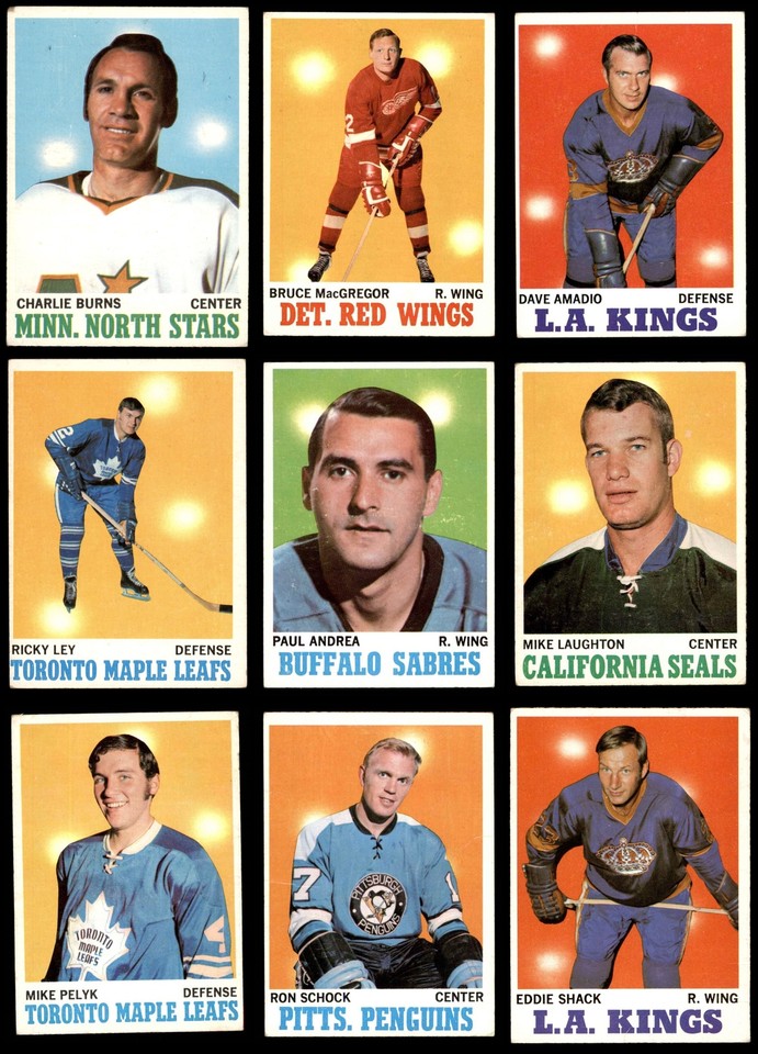 1970-71 Topps Hockey Near Complete Set 3.5 - VG+ HSET (127 / 132 cards ...