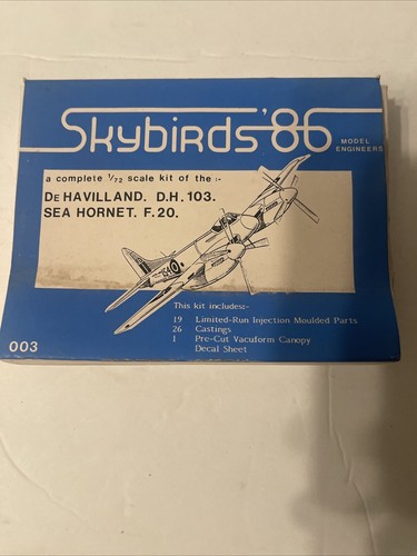 Skybirds ’86 De Havilland Sea Hornet F.20 1/72 Scale Model Kit New in ...