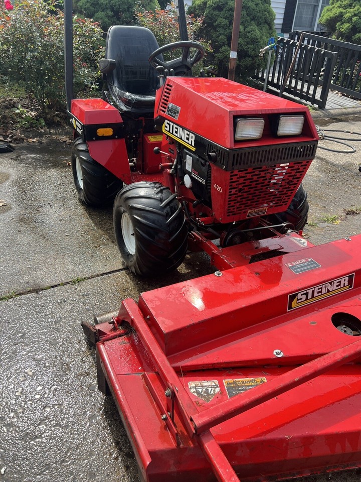STEINER 420 TRACTOR 4x4 , 72”Mower Deck | eBay