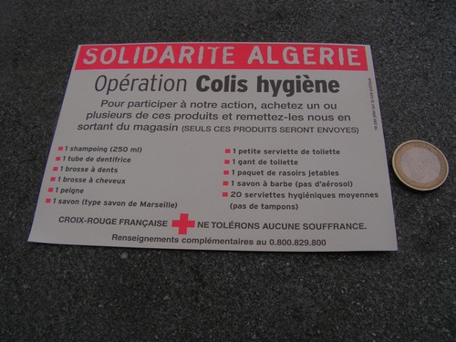 croix rouge flyers solidarite algerie ( cr8) | eBay