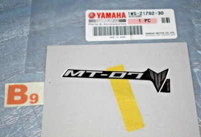1 autocollant Logo arrière droite Yamaha 1WS-21782-30 pour MT-07 2014/ ...
