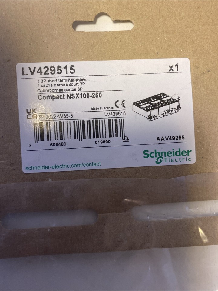 Schneider Short Connection Umbrella LV429515 - 3-Pole, Plug-In, IP40 ...