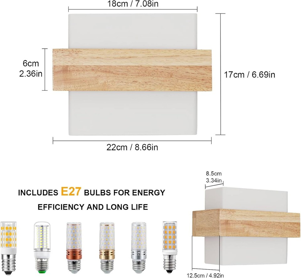3-light Colour LED Wall Light Glass Wall Lamp 12W Indoor Sconce Bedroom ...