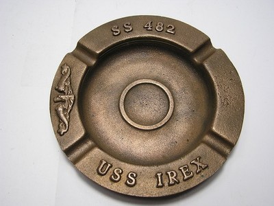 Vintage WWII Submarine USS Irex SS 482 Brass Ashtray | eBay