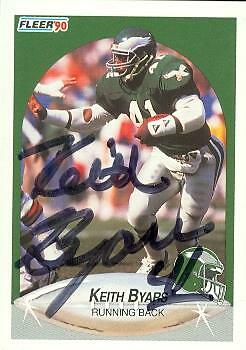 Keith Byars autographed Football Card (Philadelphia Eagles) 1990 Fleer ...