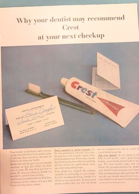 Vintage Crest Toothpaste Advertisement from 1963 "Good Housekeeping ...