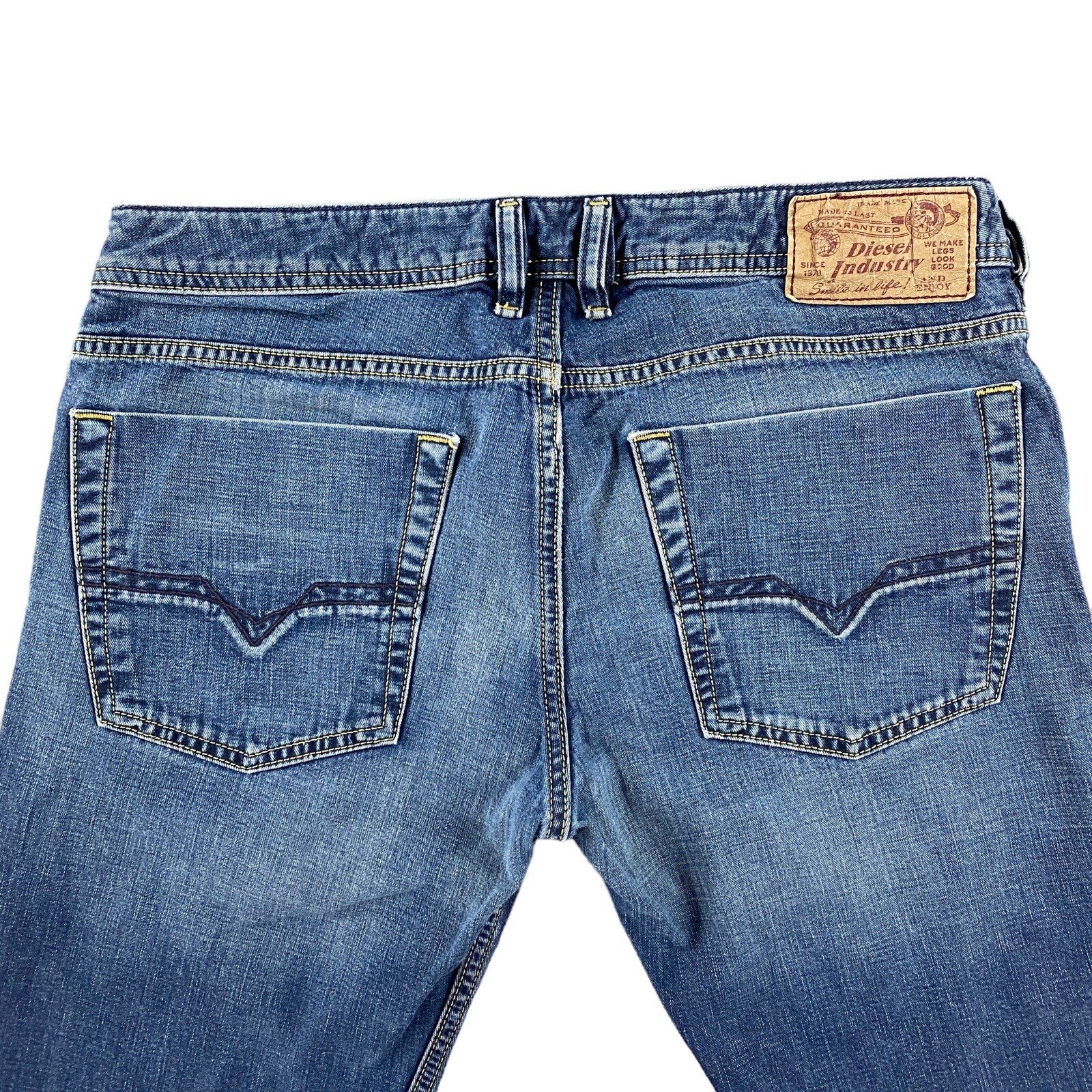 Diesel ZATHAN 008XY Jeans Blue Bootcut Regular Fit Men's W32 L27 VGC ...