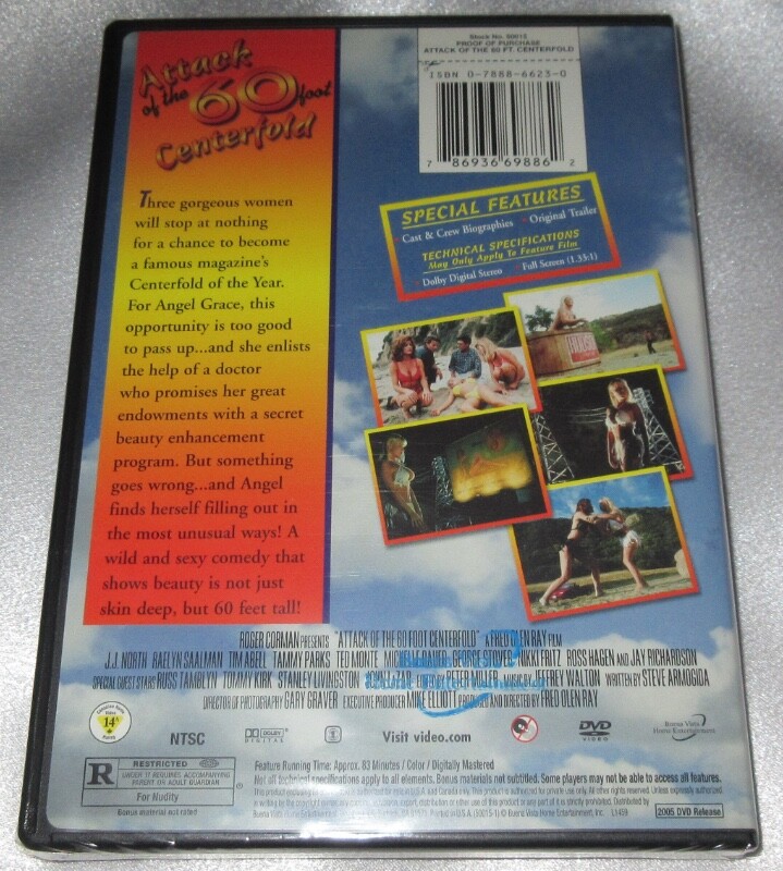 Attack of the 60 Foot Centerfold (1995) DVD (New) R-Rated B-Movie Fun ...