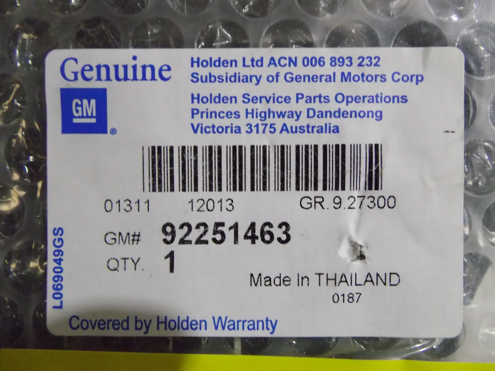 Genuine Holden New Heater Air Con Fan Module Suits Holden VE Commodore ...