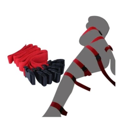 Nylon 7pcs Full Body Straps Bondage Harness Restraints Belts Slave ...