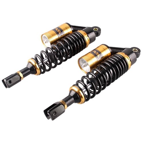 320mm Rear Air Shocks Absorber Suspension Damper Universal Black Gold ...