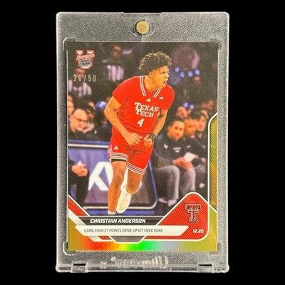 2025-26 Bowman U Now - Gold #37 Christian Anderson Rookie 26/50 Upsets ...