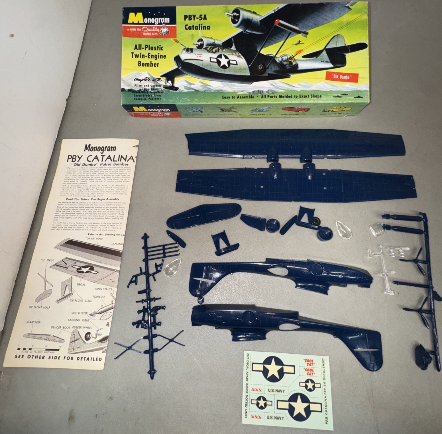 1955 Monogram PBY-5A Catalina “Old Dumbo” Kit #PA8-98 | eBay