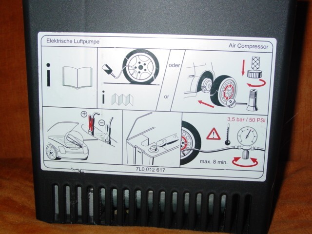 2005 Porsche Cayenne Spare Tire AIR COMPRESSOR PUMP MOTOR INFLATOR ...