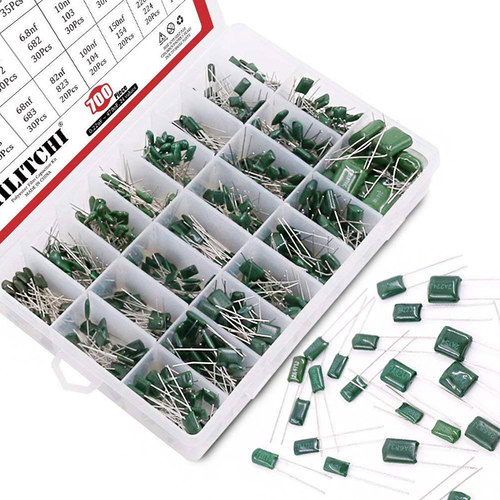 Mylar Polyester Film Capacitor Assortment Kit - 0.22NF to 470NF / 100V ...