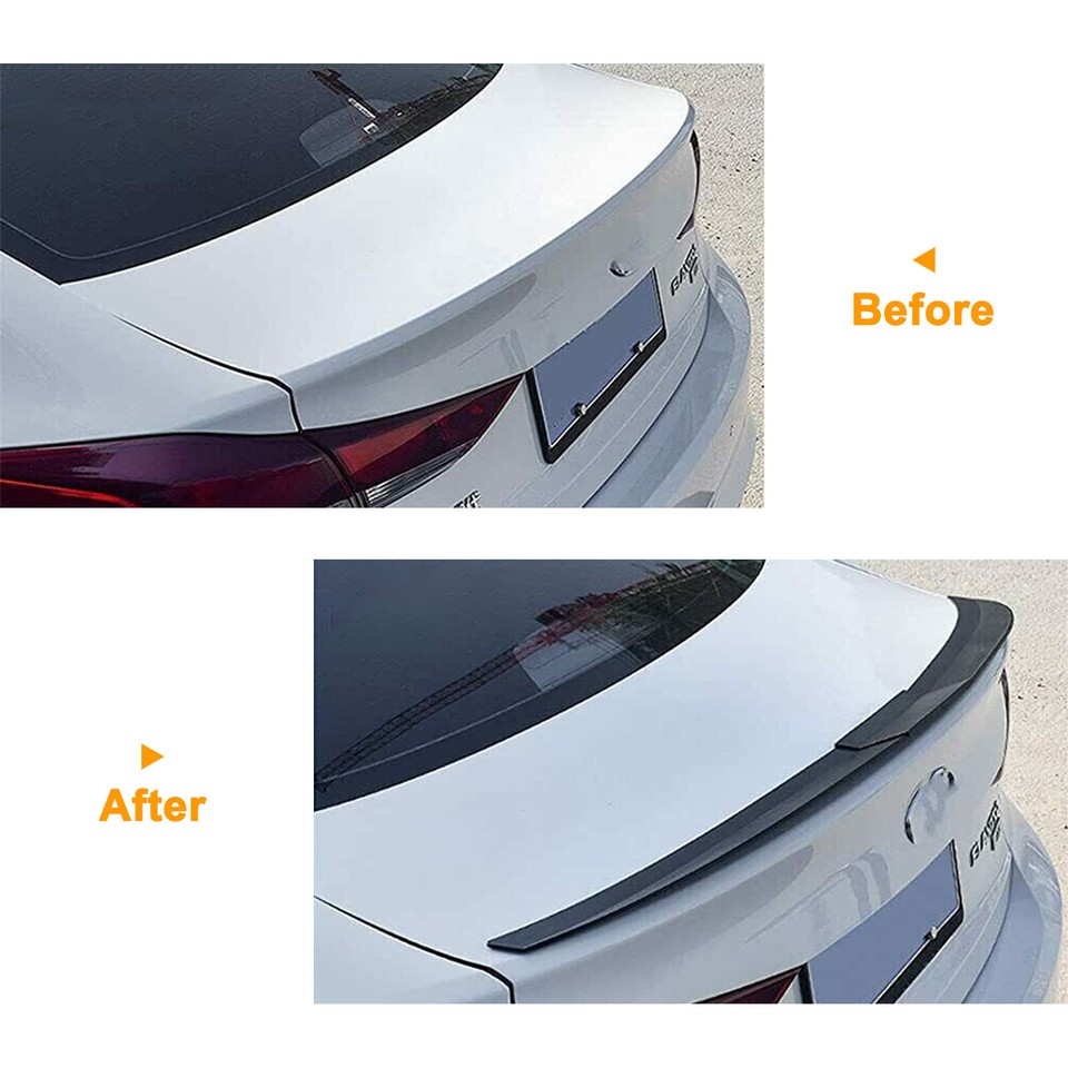 Universal Trunk Spoiler Lip Roof Tail Wing Adjustable For Car Sedan ...