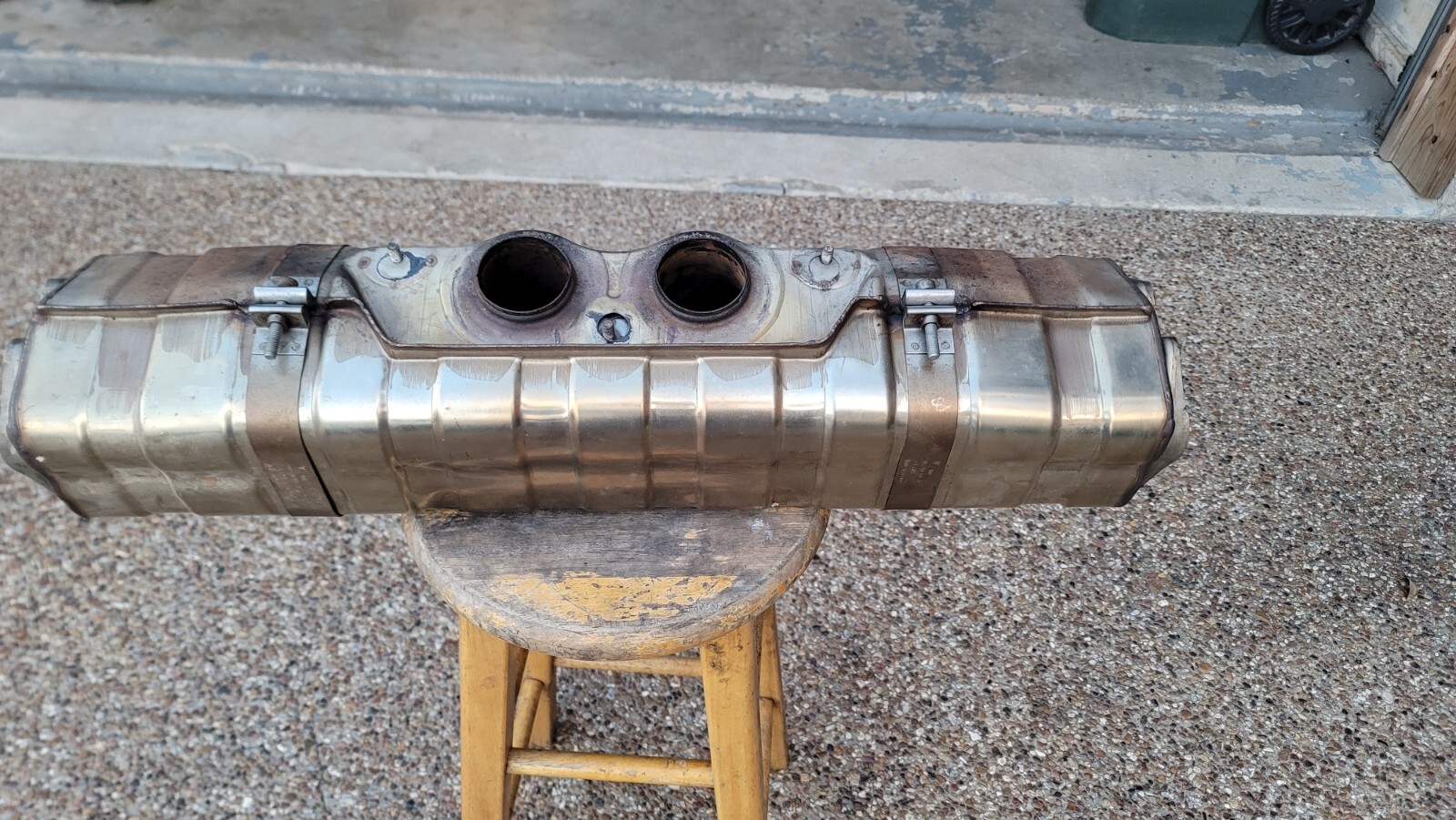 PORSCHE 997 GT3 & GT3 RS OEM FACTORY ORIGINAL REAR MUFFLER NO TIPS WITH ...