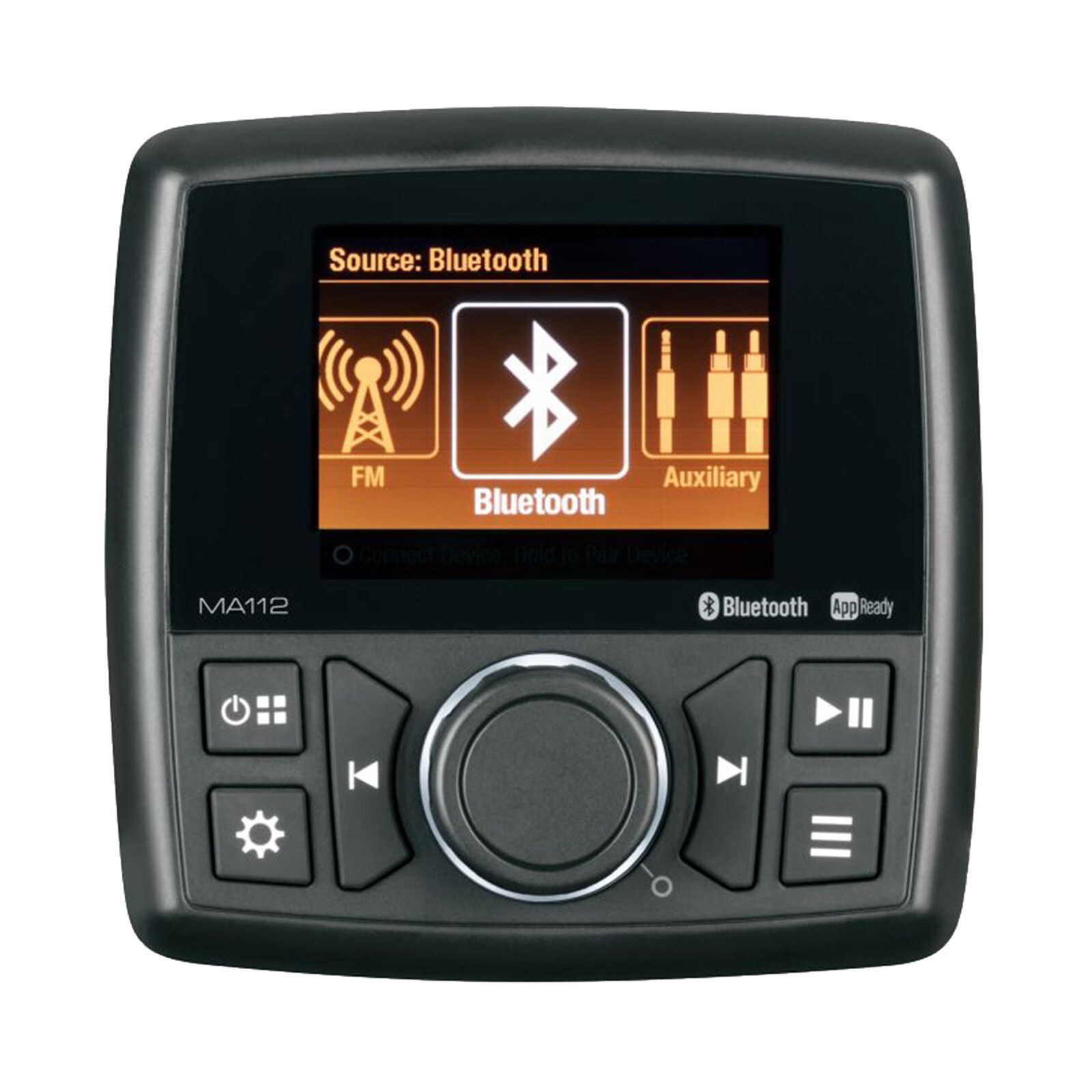 MA112 Radio Stereo AM/FM USB Bluetooth Marine Receiver W/ 2.8 Color TFT ...