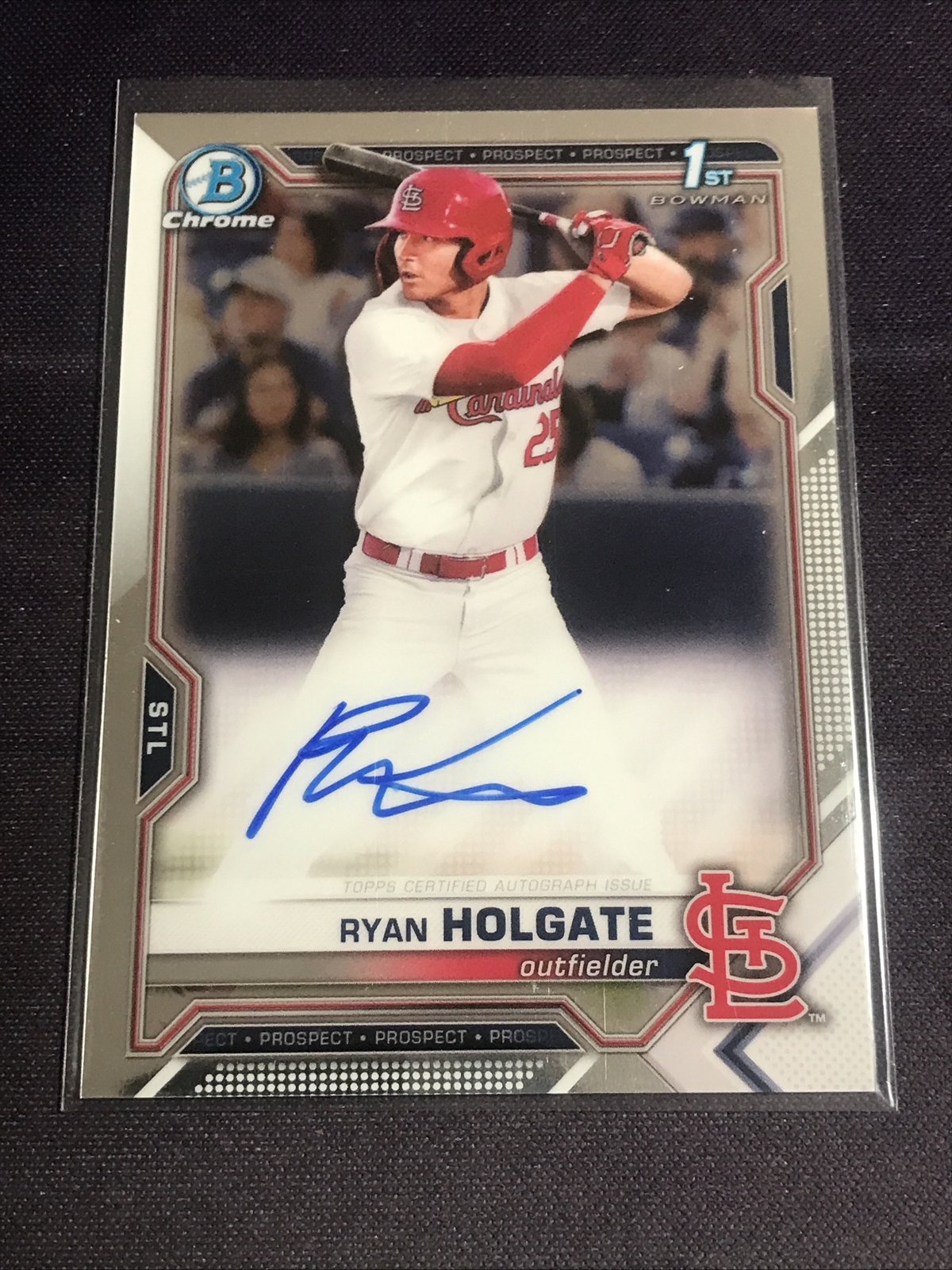 2021 Bowman Chrome Draft RYAN HOLGATE RC Auto Autograph *1st Bowman ...