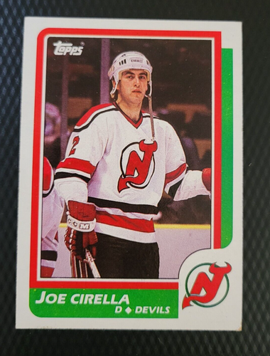 1986-87 Topps JOE CIRELLA New Jersey Devils Hockey NHL Career Stats ...