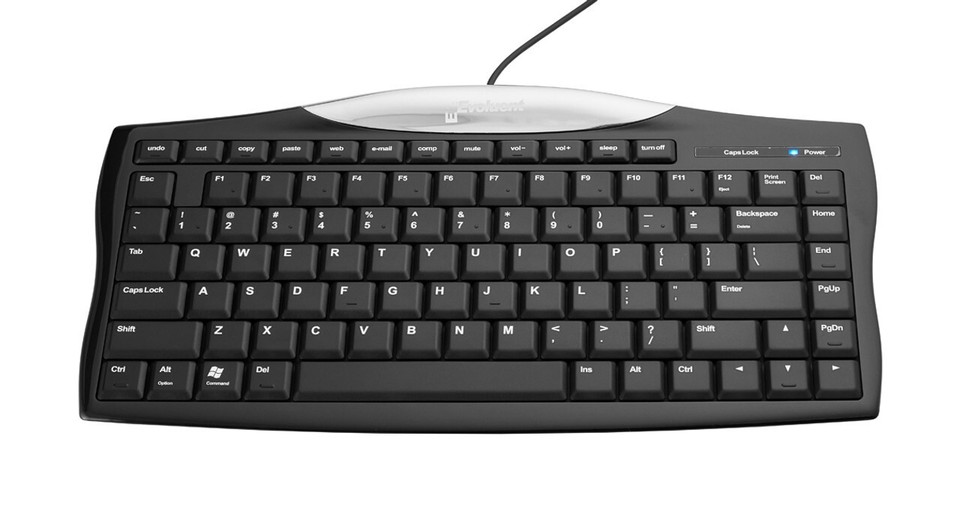 Free Shipping! Evoluent Essentials Full Featured Compact Keyboard EKB ...