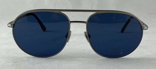Tom Ford Gio TF772 13V Matte Silver Aviator Metal Sunglasses Frame 59 ...