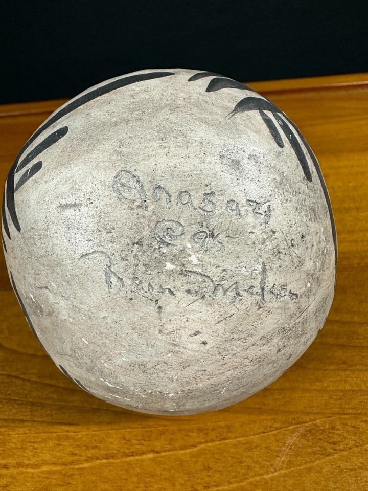 Lot of 2 Anasazi Native American Pottery Goat Pitcher & Rain Maker Vase ...