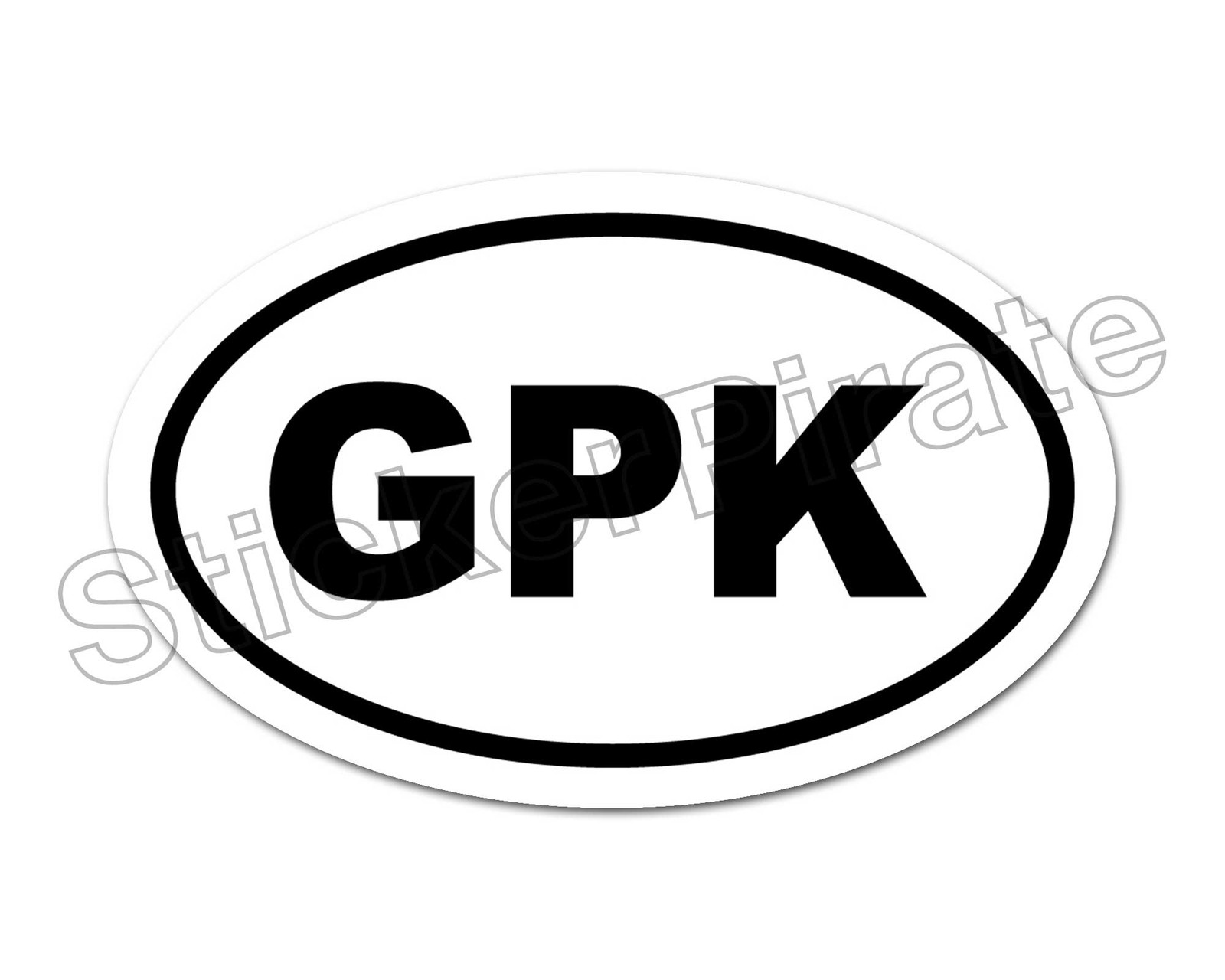 * Oval Car Magnet GPK Magnetic Bumper Sticker | eBay