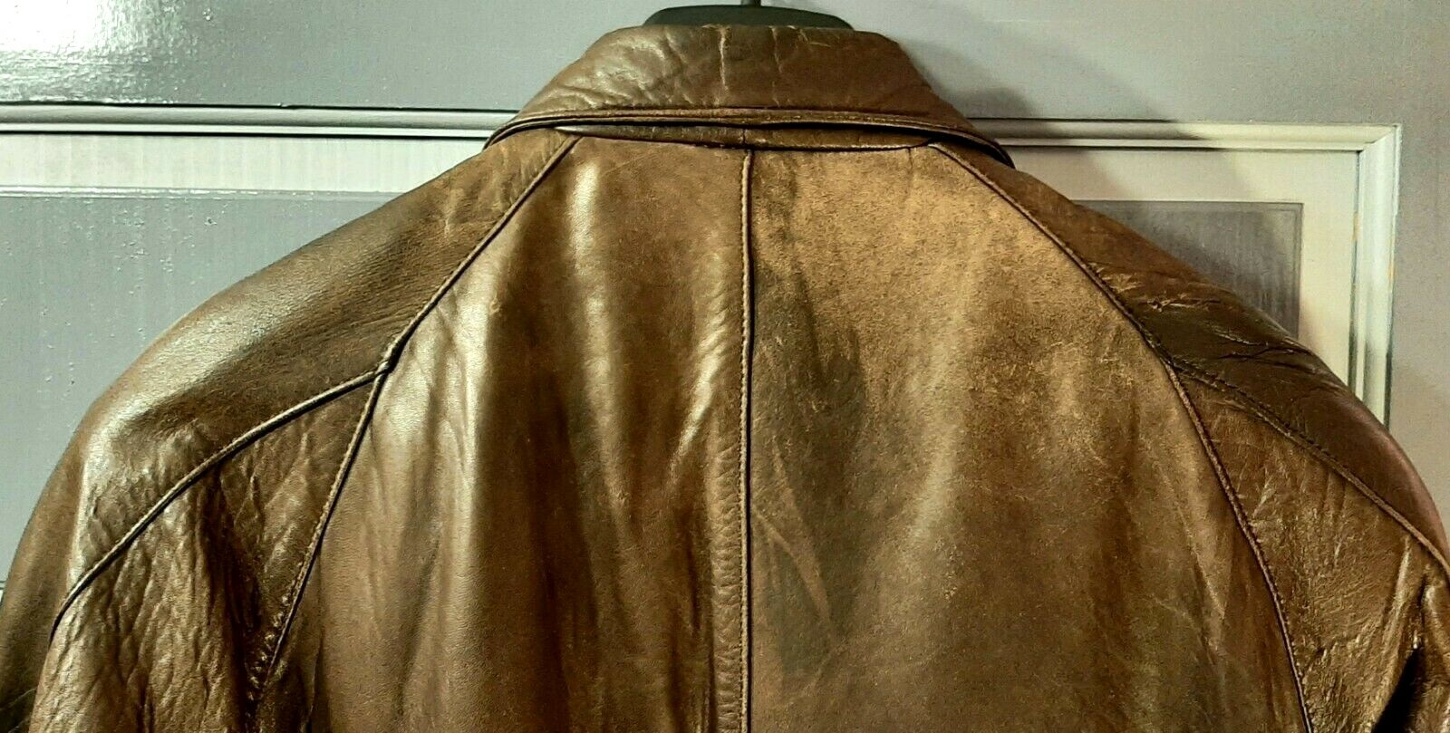 VINTAGE LEATHER JACKET, GLOBAL G-III IDENTITY, MEN L,… - Gem