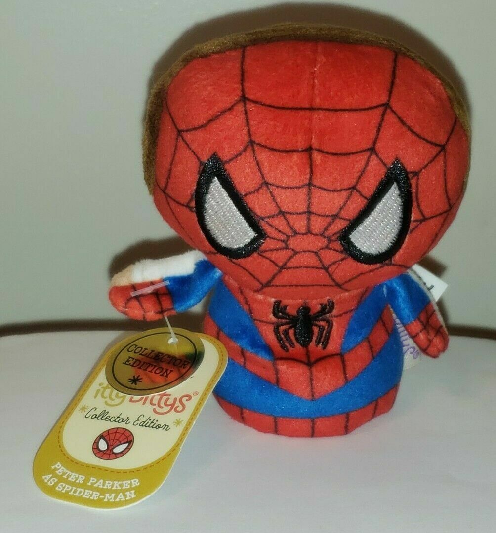 Hallmark Itty Bittys Marvel Superhero Spiderman Peter Parker-reversible ...
