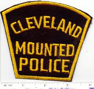 Cleveland Police (Ohio) Mounted Police Shoulder Patch from 1992 | eBay