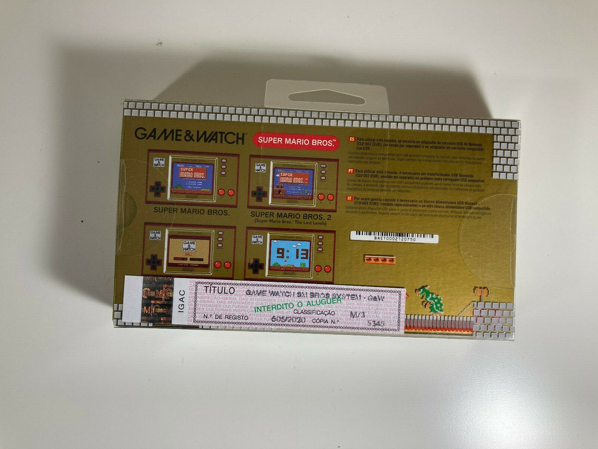 NINTENDO GAME & WATCH SUPER MARIO BROS 35TH ANNIVERSARY LIMITED EDITION