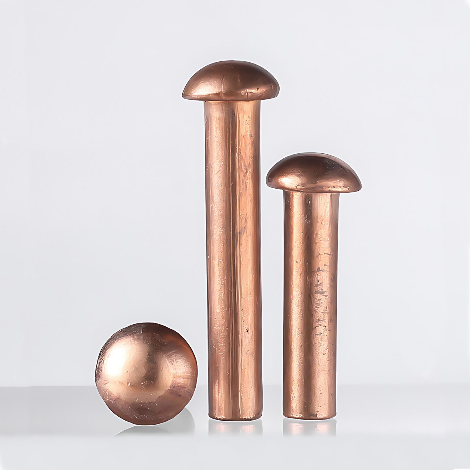 Solid Copper Round Pan Head Rivets DIN 660 M1.5 M2 M2.5 M3-M8 Nut ...