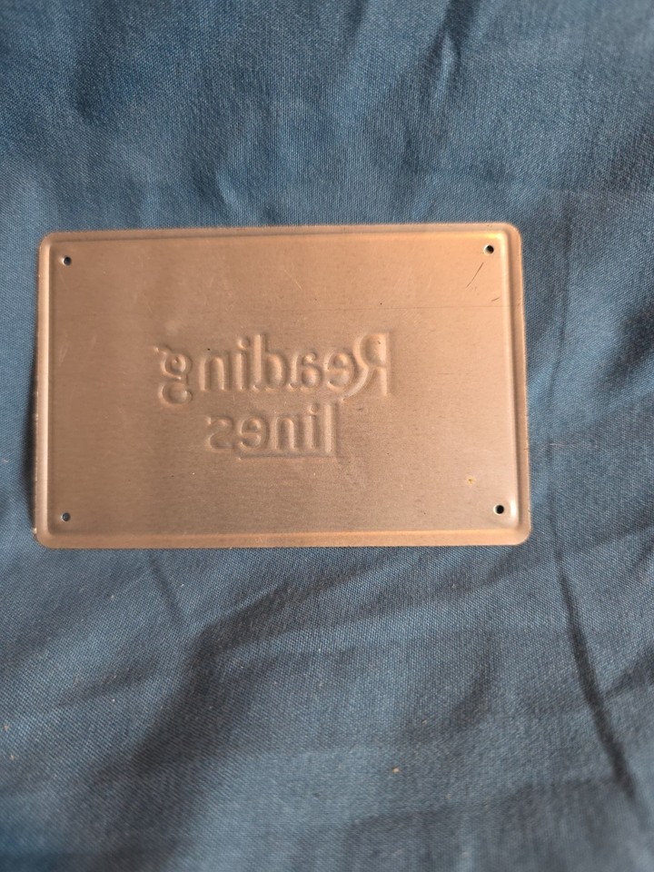 Reading Lines Railroad Post Cereal Tin Sign Train Metal Vintage 1950’s ...