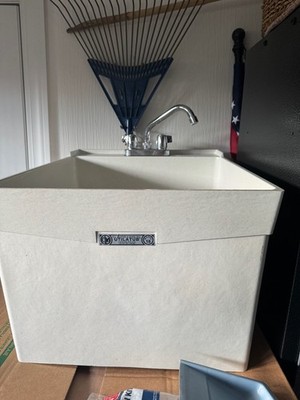 Utilatub Model 18 Sink with faucet and wall mounting hardware | eBay