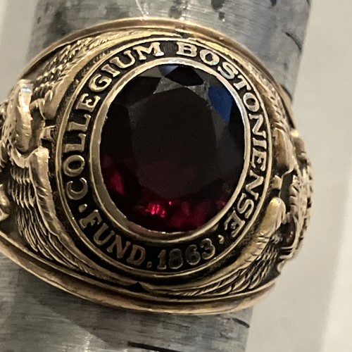 1958 Collegium Bostoniense Class Ring 10k Gold | eBay