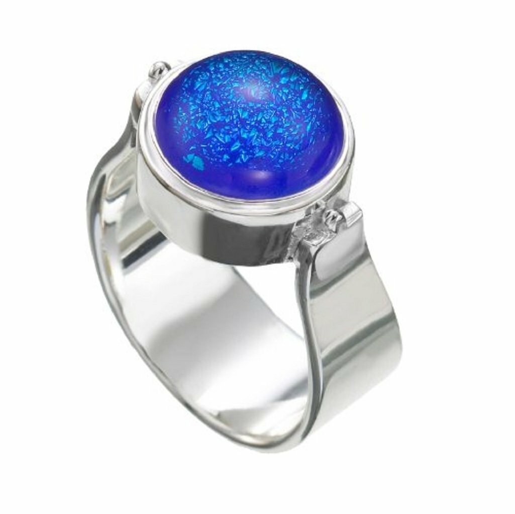 NEW Kameleon Jewelry Silver Ring with Beads on Shoulder, Size 9 KR017 ...