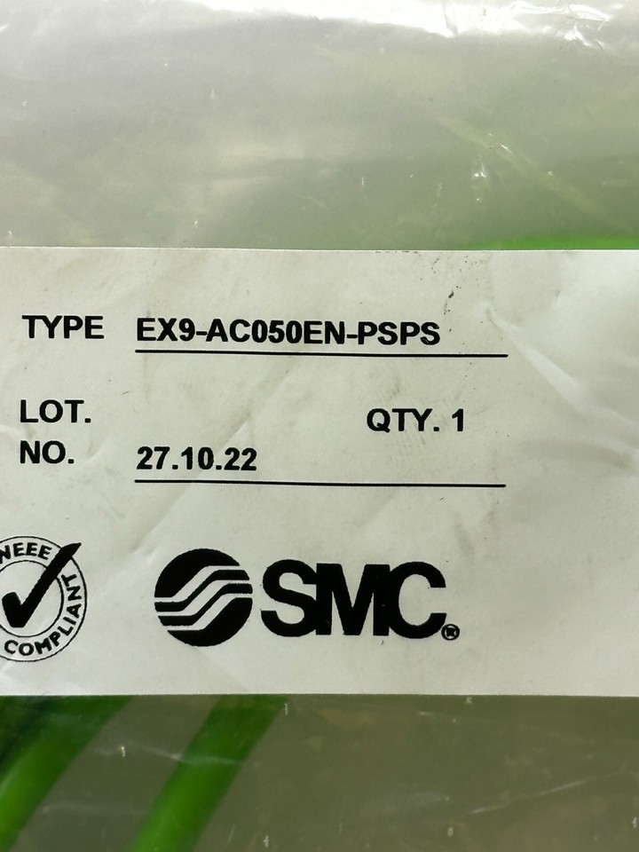 SMC EX9-AC050EN-PSPS Ethernet Cable M12 to M112 5m Long - New Fast Ship ...