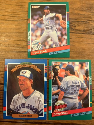 Dave Stieb 3 Card Lot 1991 Donruss Toronto Blue Jays No Hitter Free ...