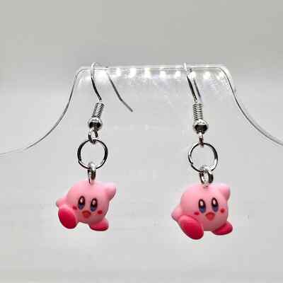 Mini Kirby Earrings - Nintendo Earrings - Gamer Earrings | eBay