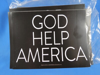 WHOLESALE LOT OF 10 GOD HELP AMERICA CHRISTIAN JESUS STICKERS TRUMP ...