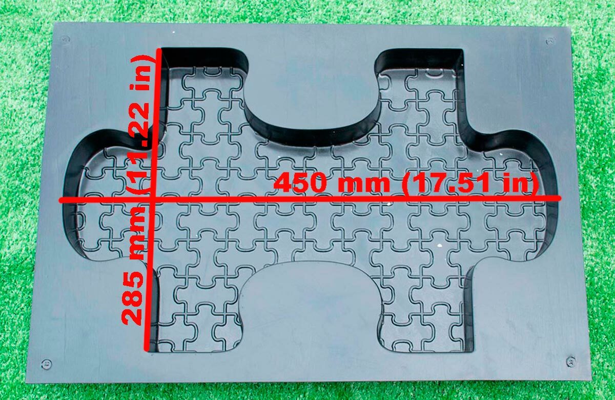 Concrete mold Puzzle pavers Stepping Stone Puzzles garden path sold 1 ...