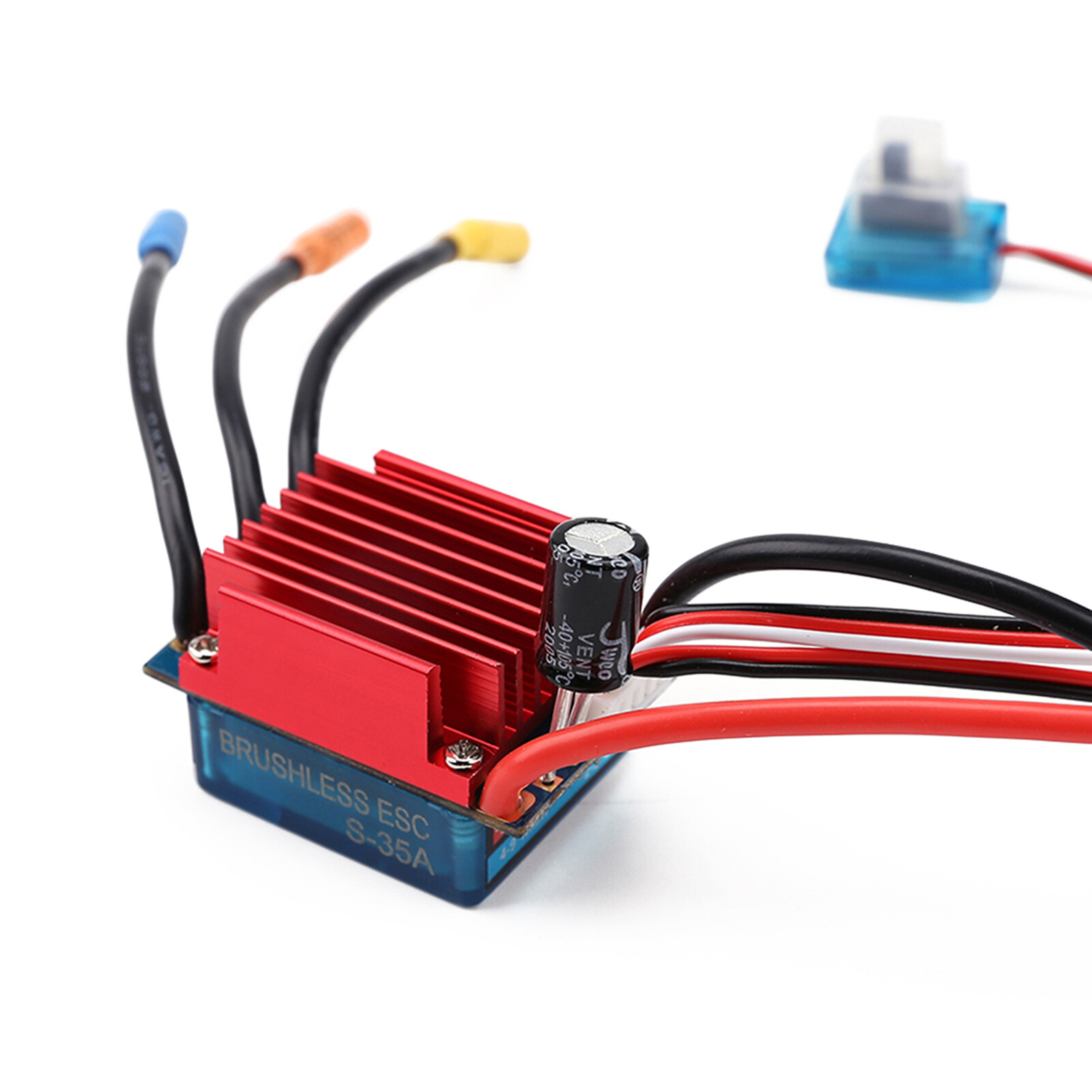 Brushless ESC Waterproof Speed Controller for 1/14 1/16 RC Car Truck ...