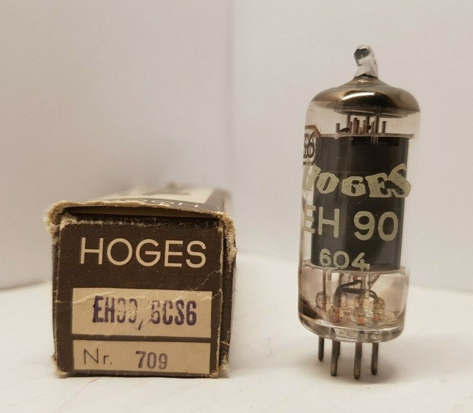 EH90 / 6CS6 High Voltage Radio Tube, New in Original Packaging, Tested ...